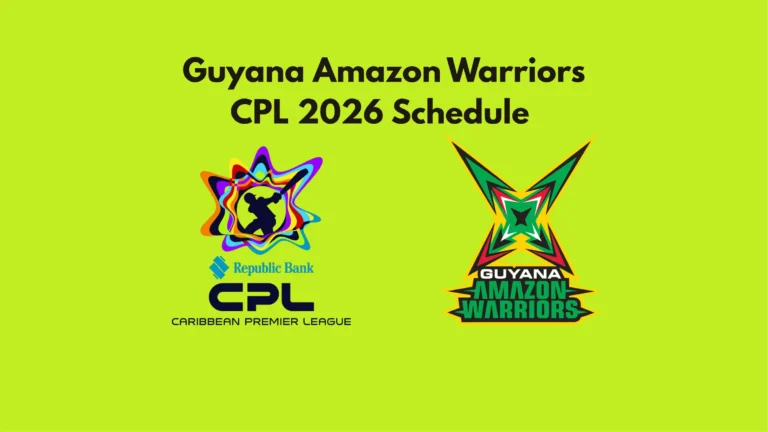 Antigua & Barbuda Falcons 2026 CPL Schedule & Fixtures